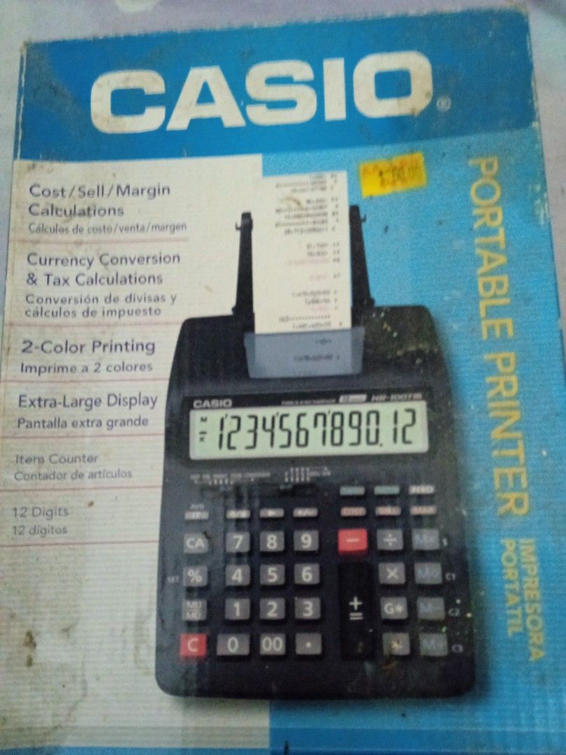 Casio portable printer, for billing and calculation, 電腦＆科技, 打印機及影印機 ...