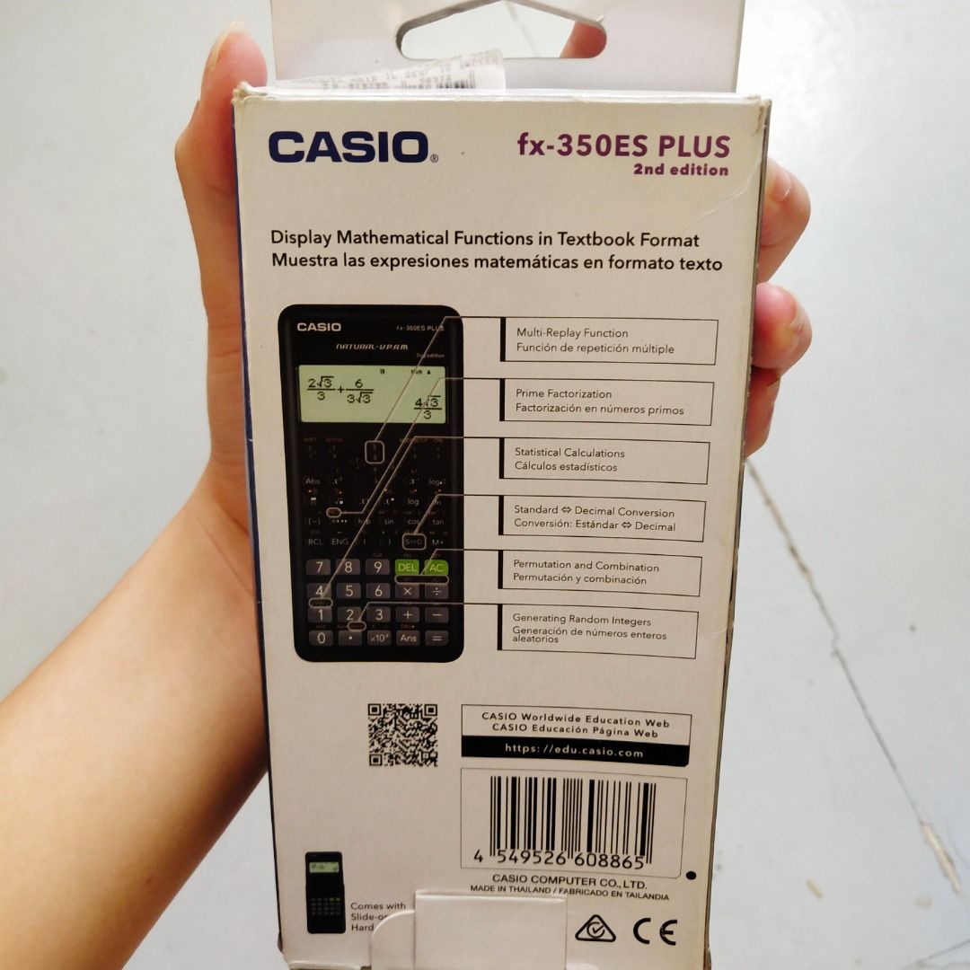 CASIO Scientific Calculator fx - 350ES PLUS, Hobbies & Toys, Stationary ...