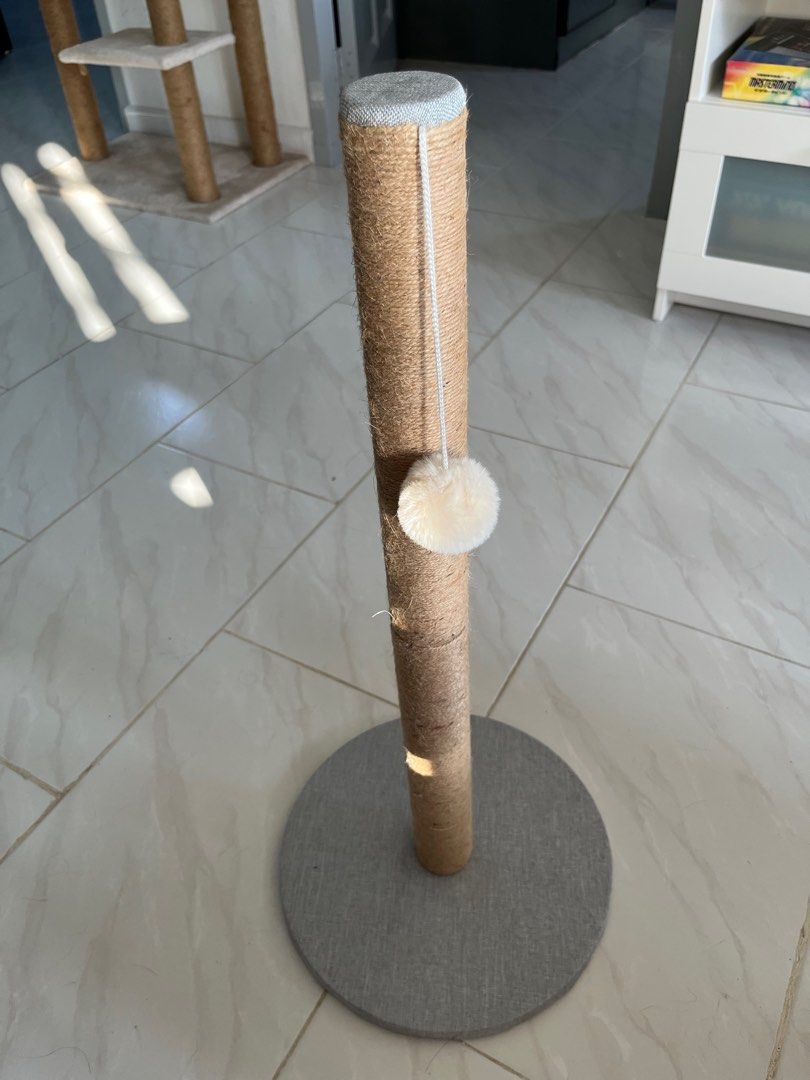 Cat scratch pole, Pet Supplies, Homes & Other Pet Accessories on Carousell