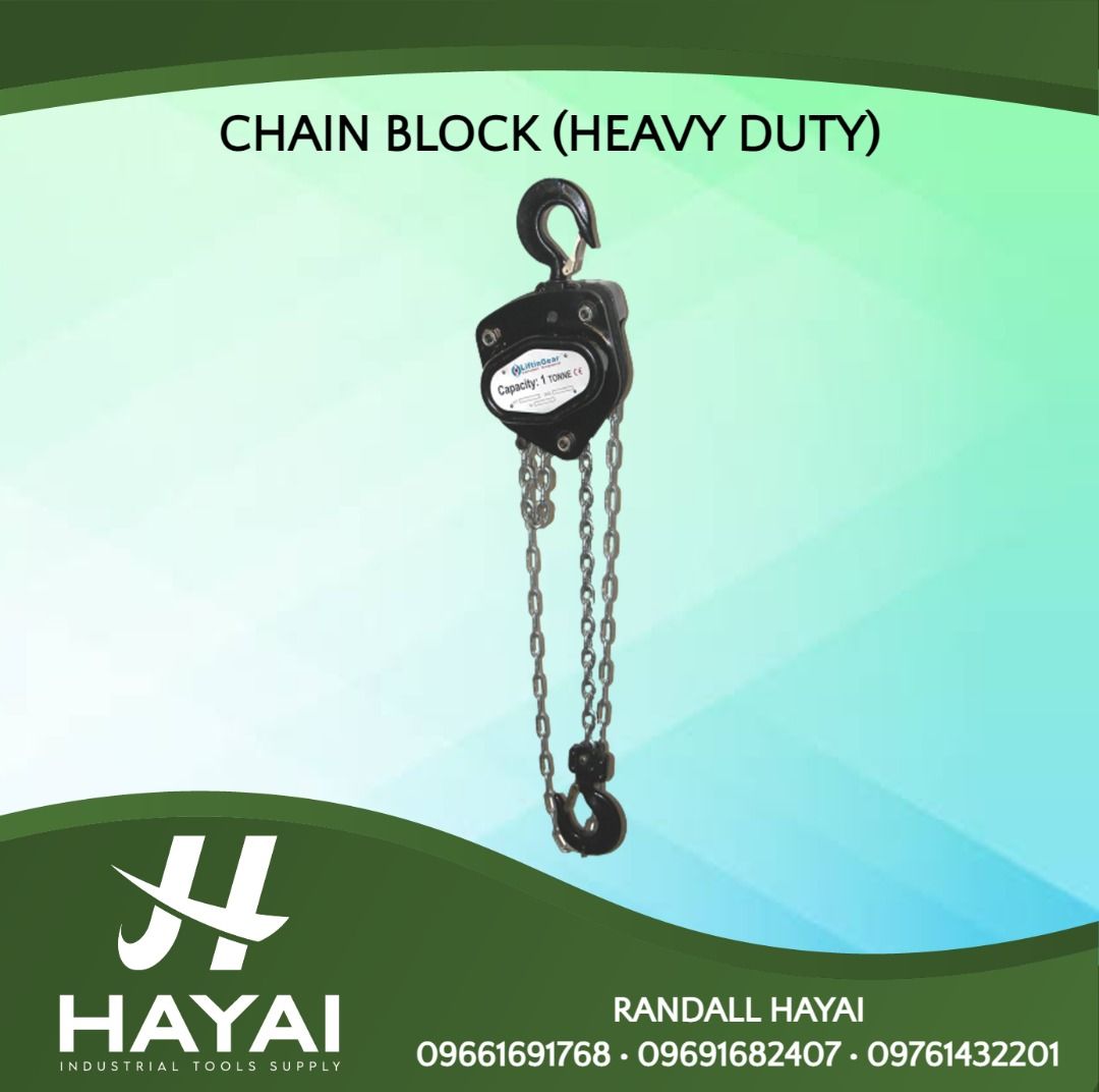 Chain Block (Heavy Duty), Commercial & Industrial, Industrial Equipment ...