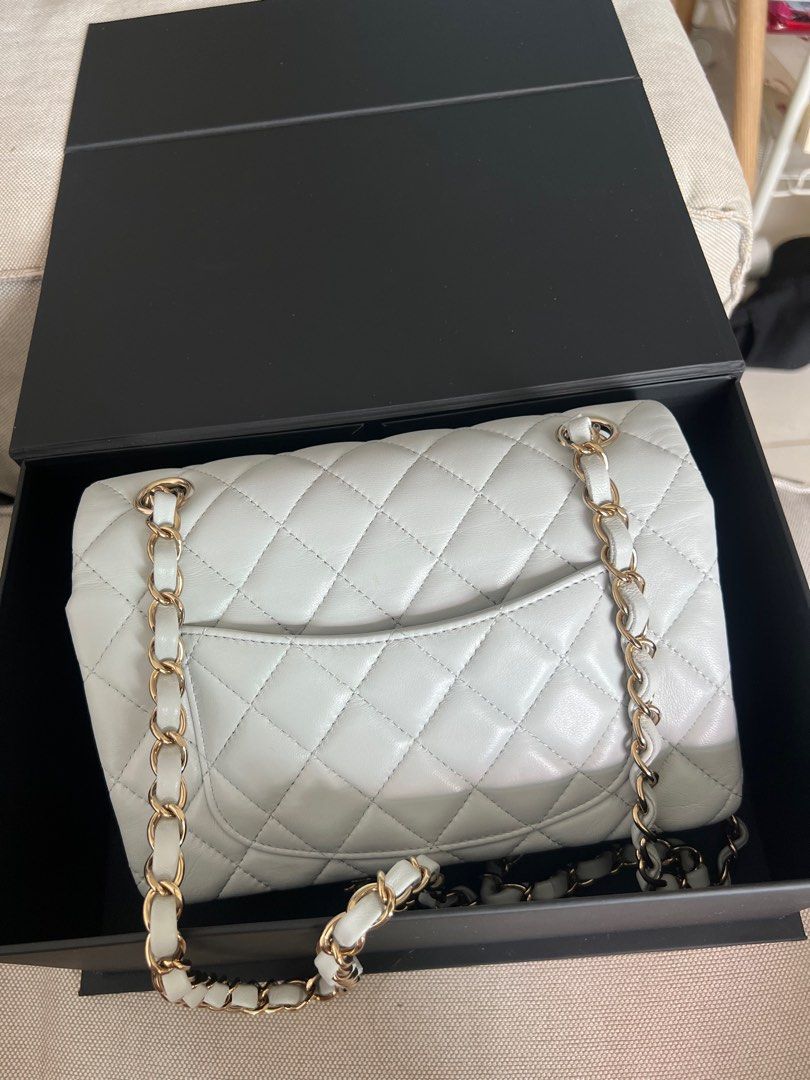 Chanel - mini light blue, Luxury, Bags & Wallets on Carousell