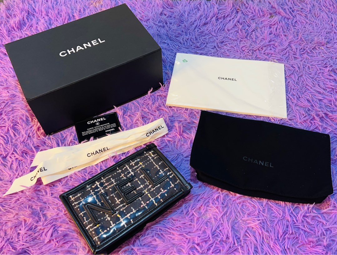 Chanel Tweed PVC, Luxury, Bags & Wallets on Carousell