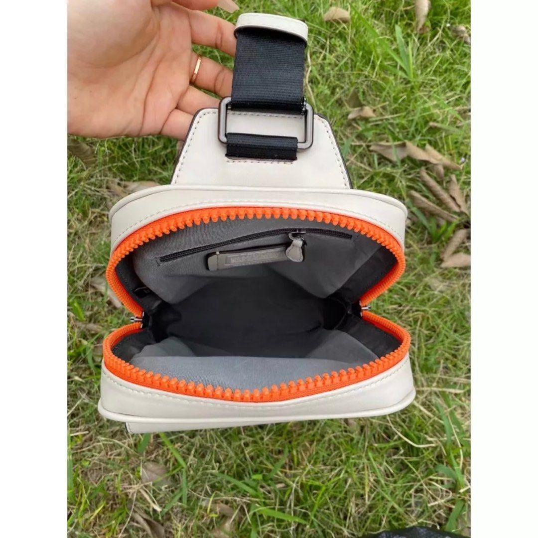 Coach Track Pack Bag in Signature Canvas with Patches, Men's Fashion, Bags, Belt bags, Clutches ...