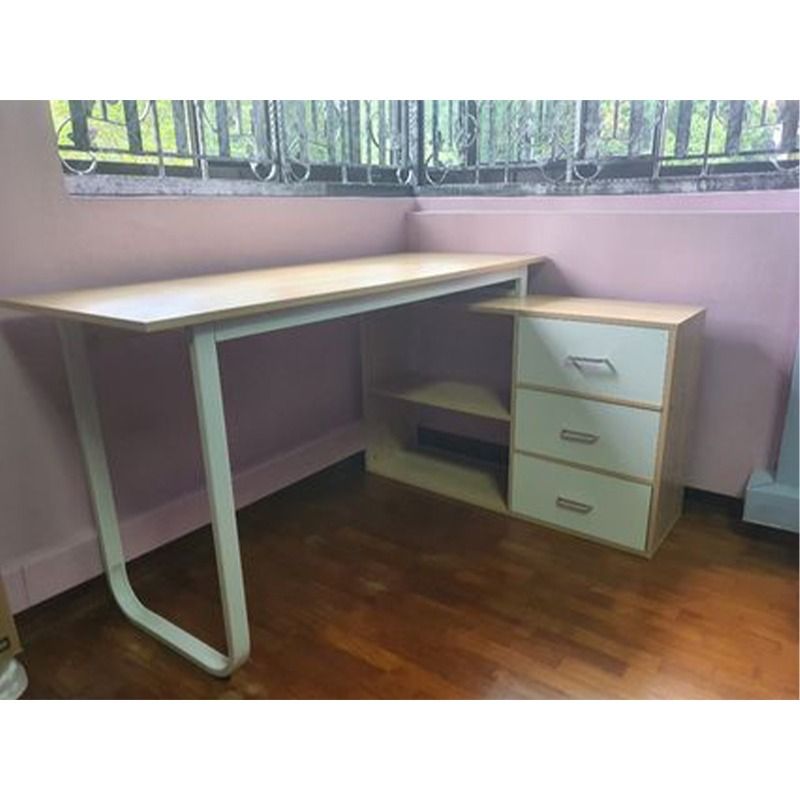 COD**Study table/Color:Light wooden/Free Delivery/computer table ...