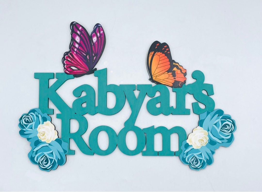 Customised Room Sign, Furniture & Home Living, Home Decor, Wall Decor ...
