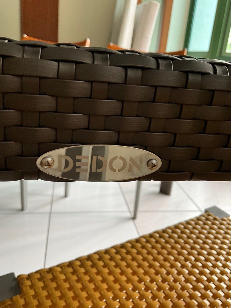 Dedon outdoor dining table, Furniture & Home Living, Outdoor Furniture ...