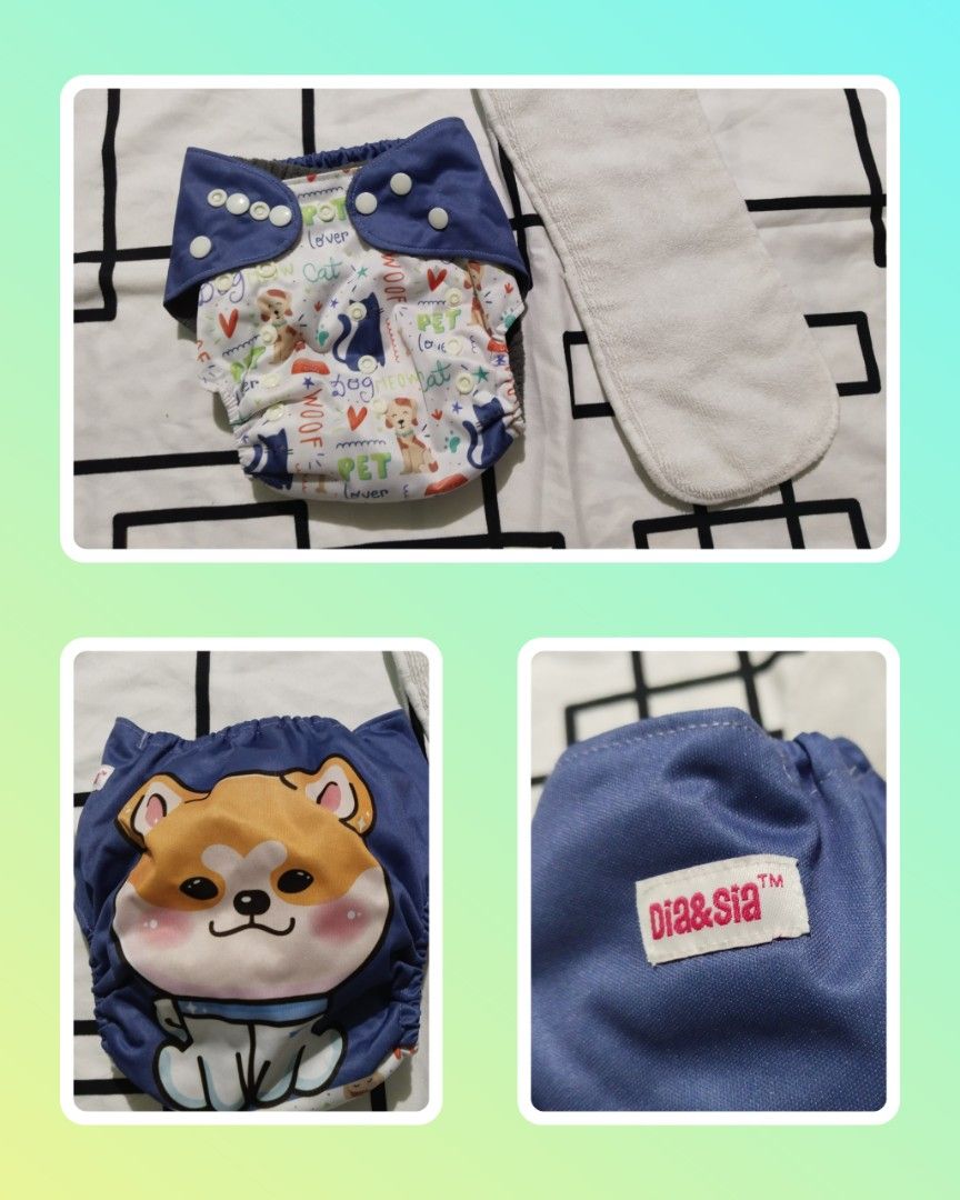 Dia and Sia Cloth Diaper, Babies & Kids, Bathing & Changing, Diapers ...