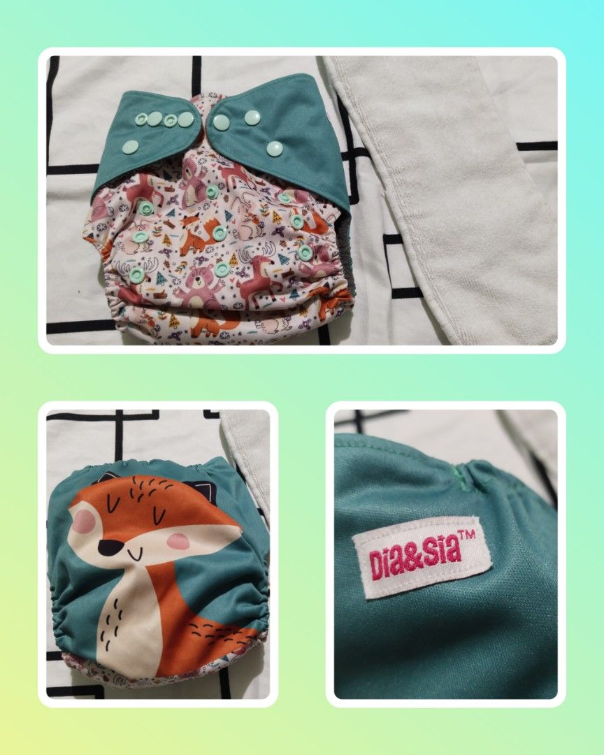 Dia and Sia Cloth Diaper, Babies & Kids, Bathing & Changing, Diapers ...