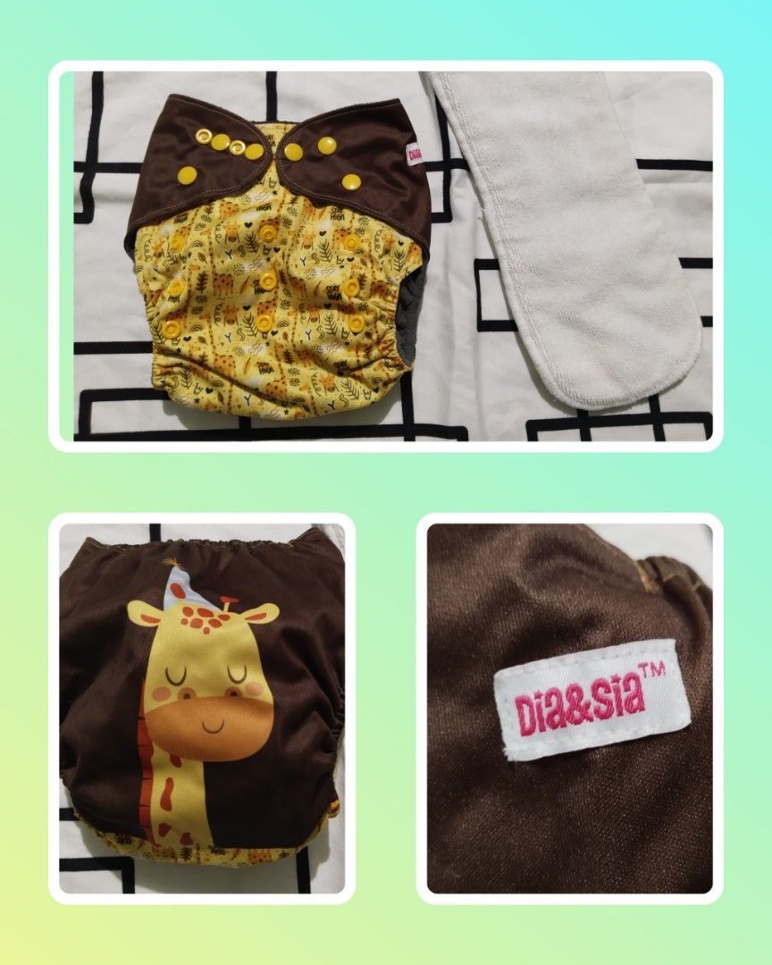 Dia and Sia Cloth Diaper, Babies & Kids, Bathing & Changing, Diapers ...