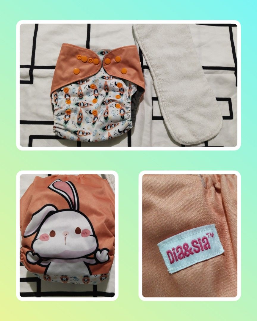 Dia and Sia Cloth Diaper, Babies & Kids, Bathing & Changing, Diapers ...