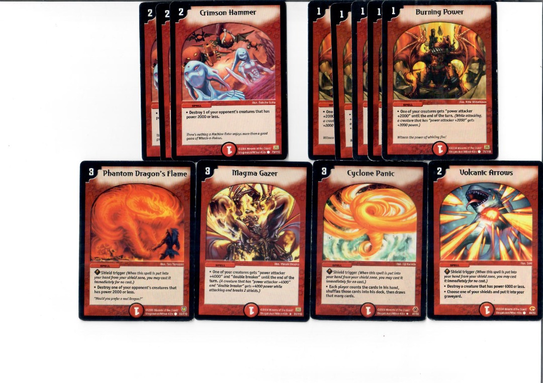 Duel Master Fire Spell Cards Clearance, Hobbies & Toys, Toys & Games on ...