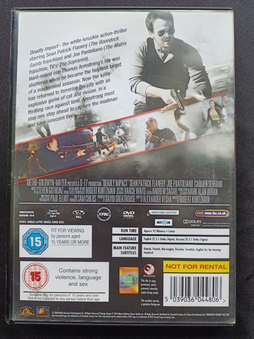 DVD Deadly Impact, Hobbies & Toys, Music & Media, CDs & DVDs on Carousell