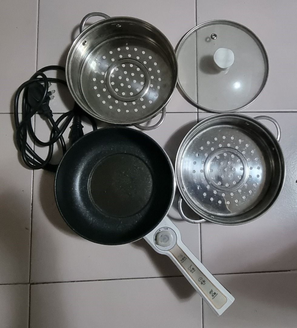 Electric Steam Pot and Ikea Frypan, Furniture & Home Living ...