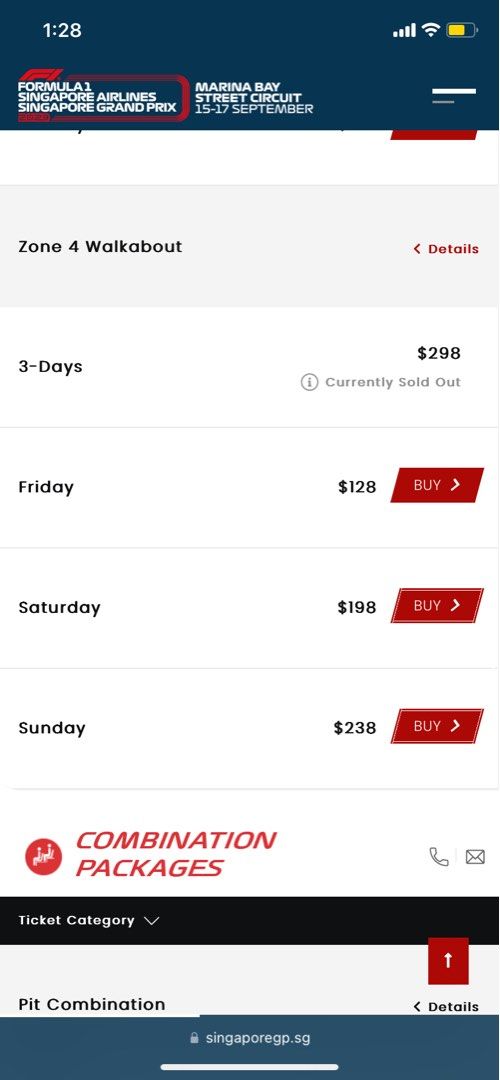 F1 ZONE 4 walkabout, Tickets & Vouchers, Event Tickets on Carousell