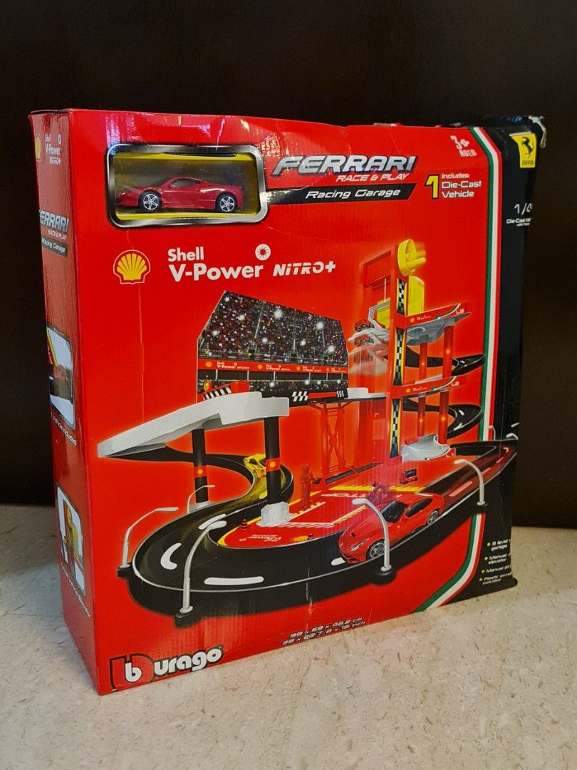Bburago Ferrari Racing Garage, Hobbies & Toys, Toys & Games on Carousell