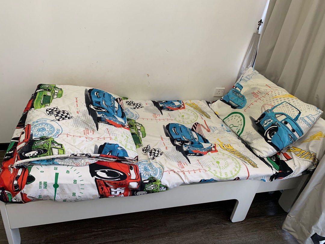 FOC Ikea extendable single bed frame, Furniture & Home Living ...