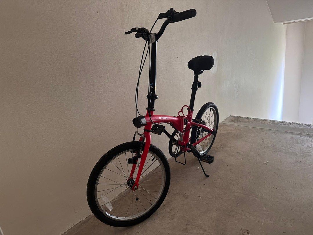 Folding Bike Tilt 120 20in 6sp - Red, Sports Equipment, Bicycles ...