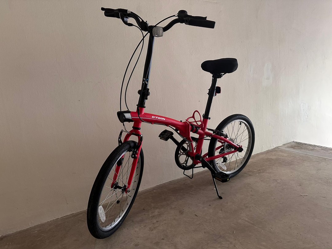 Folding Bike Tilt 120 20in 6sp - Red, Sports Equipment, Bicycles ...