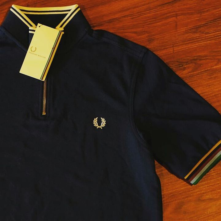 Fred Perry Zip-Up Cycling Shirt in WINE from the prestigious designs of ...