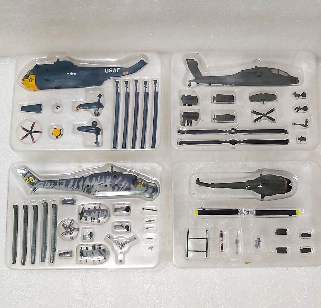 F-toys 1/144 Heliborne Collection Vol 1 盒蛋 直升機, 興趣及遊戲, 玩具 & 遊戲類 - Carousell