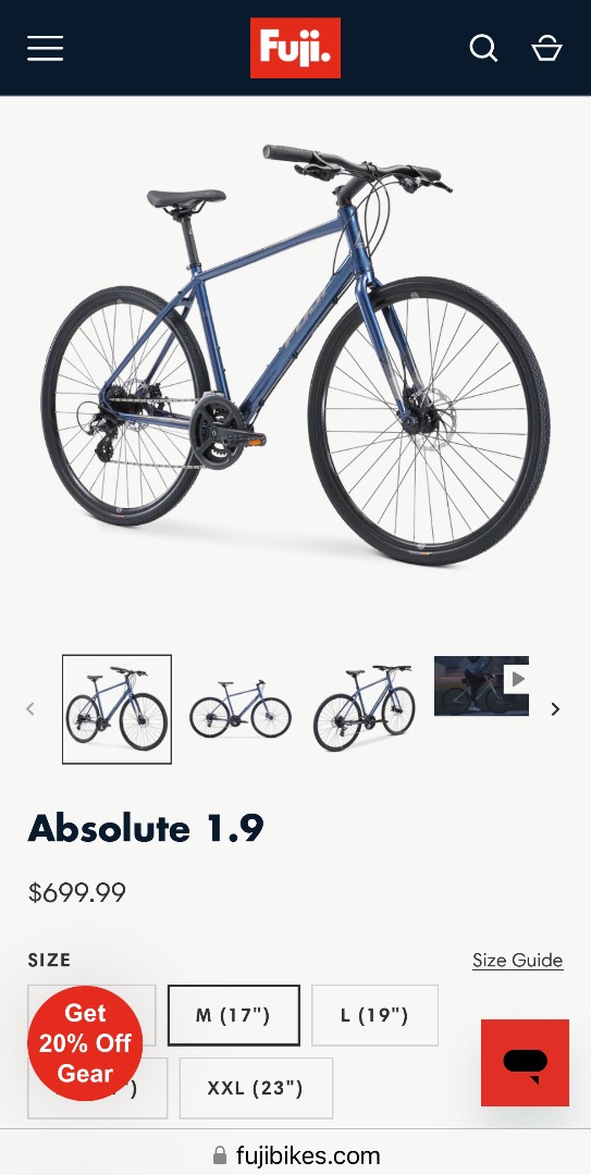 Fuji Bike Absolute 1 9 Hybrid Sports Equipment Bicycles Parts