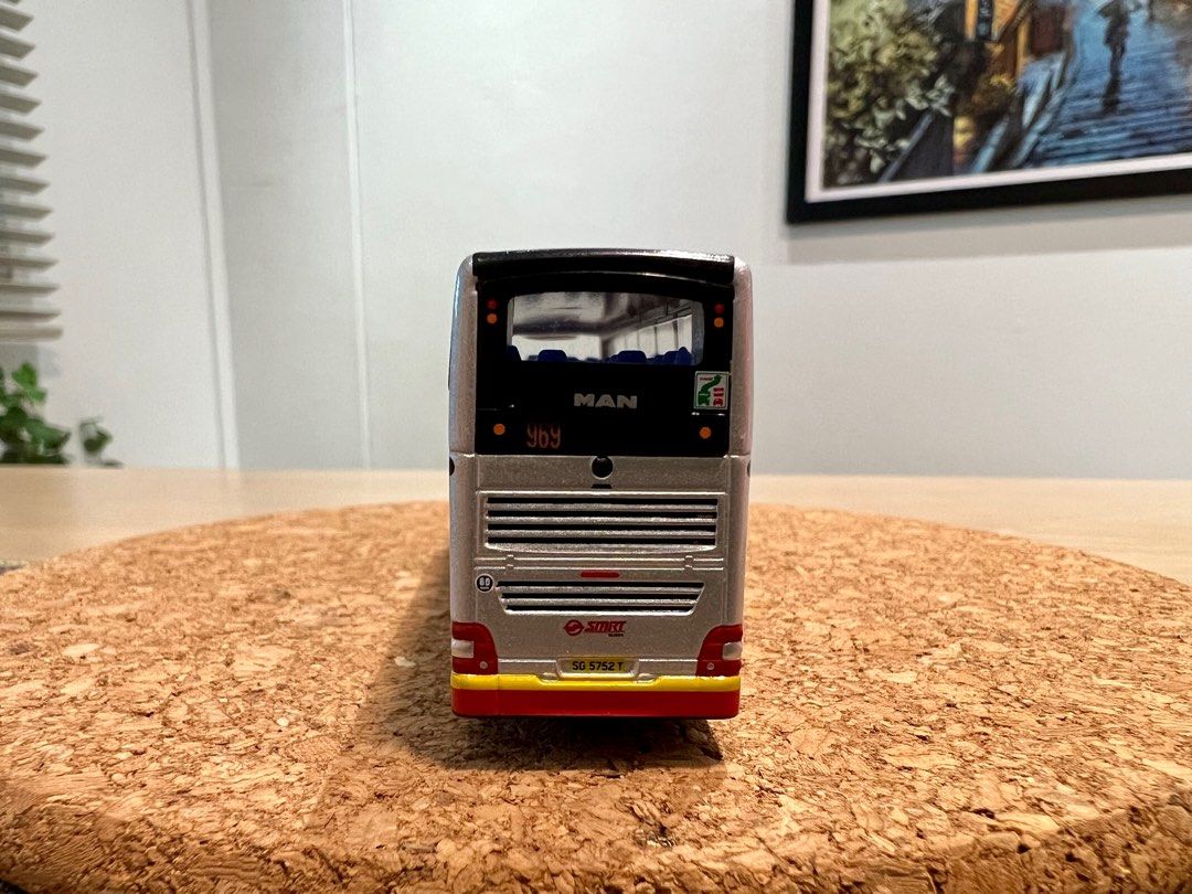 Decaled - MAN A95 Silver/Grey Bus SMRT/SG, Hobbies & Toys, Toys & Games ...