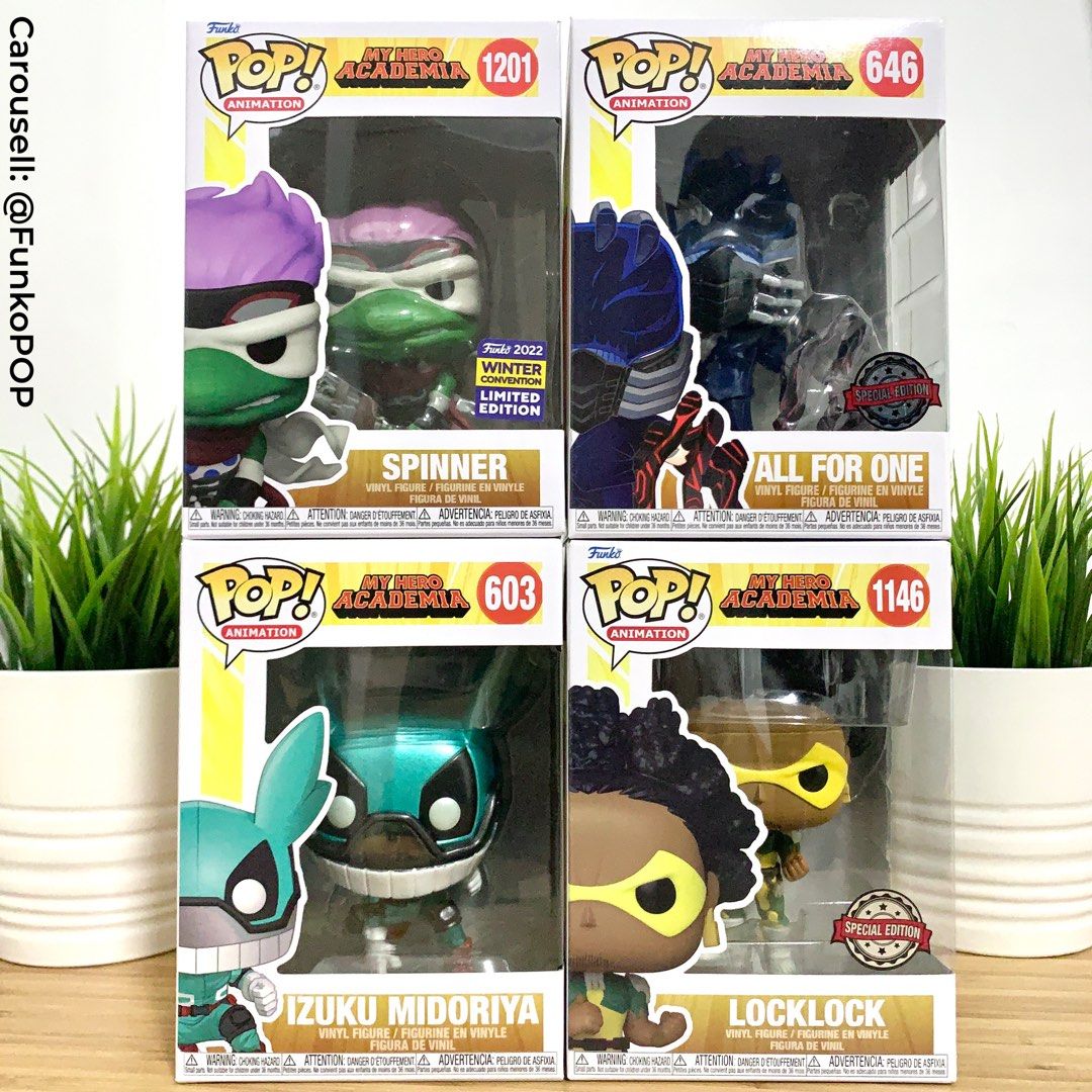 Funk Pop My Hero Academia Spinner Gran Torino Locklock Izuku Midoriya ...