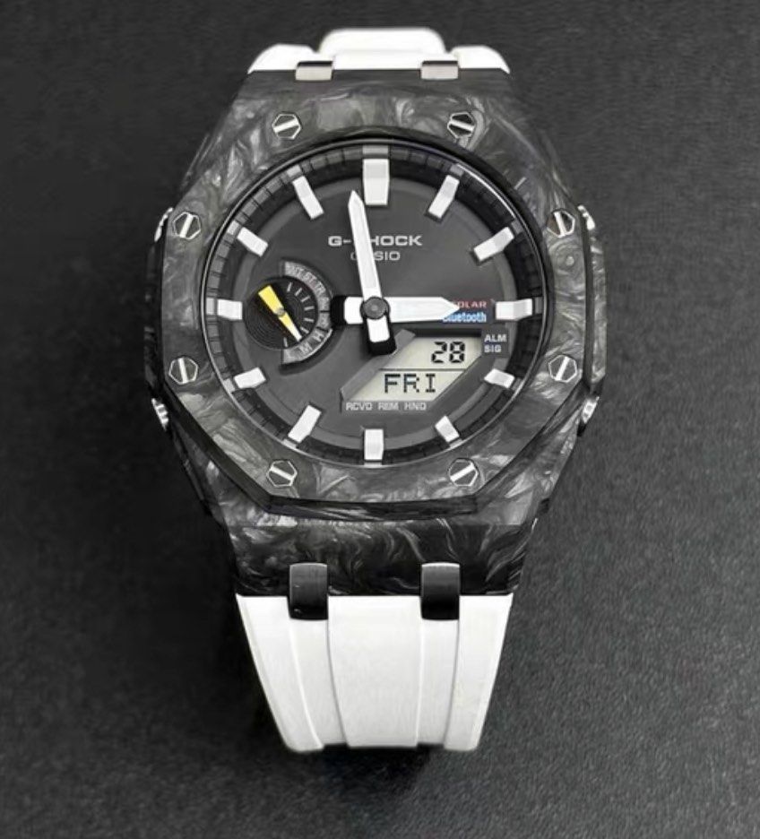 G- Shock special custom black carbon fiber quality case ga2100 ga2110 ...