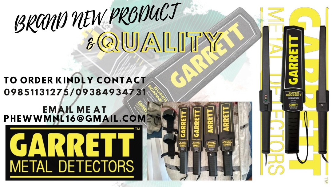 GARRETT HANDHELD METAL DETECTOR ON-HAND AND BRAND NEW, Commercial ...