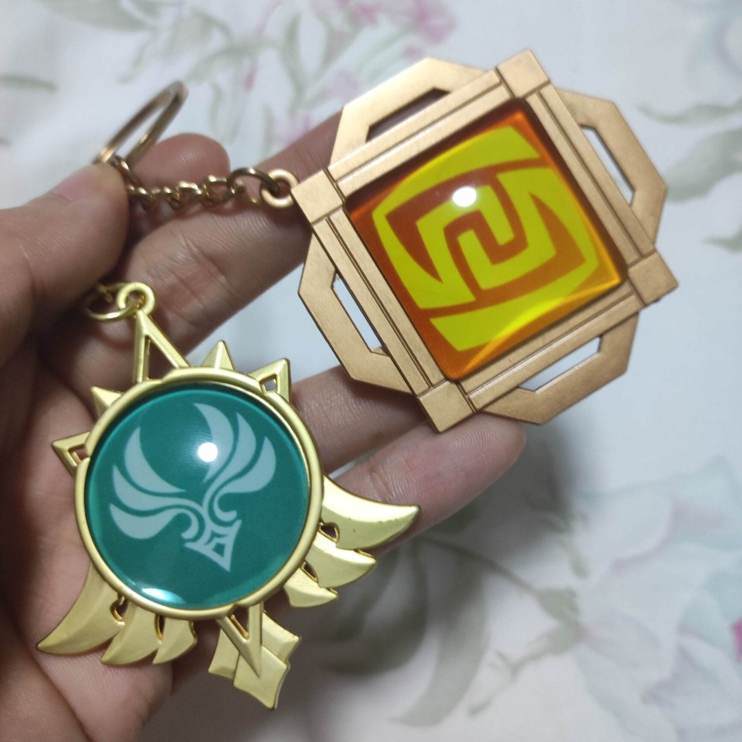 genshin impact vision keychain, Hobbies & Toys, Memorabilia ...
