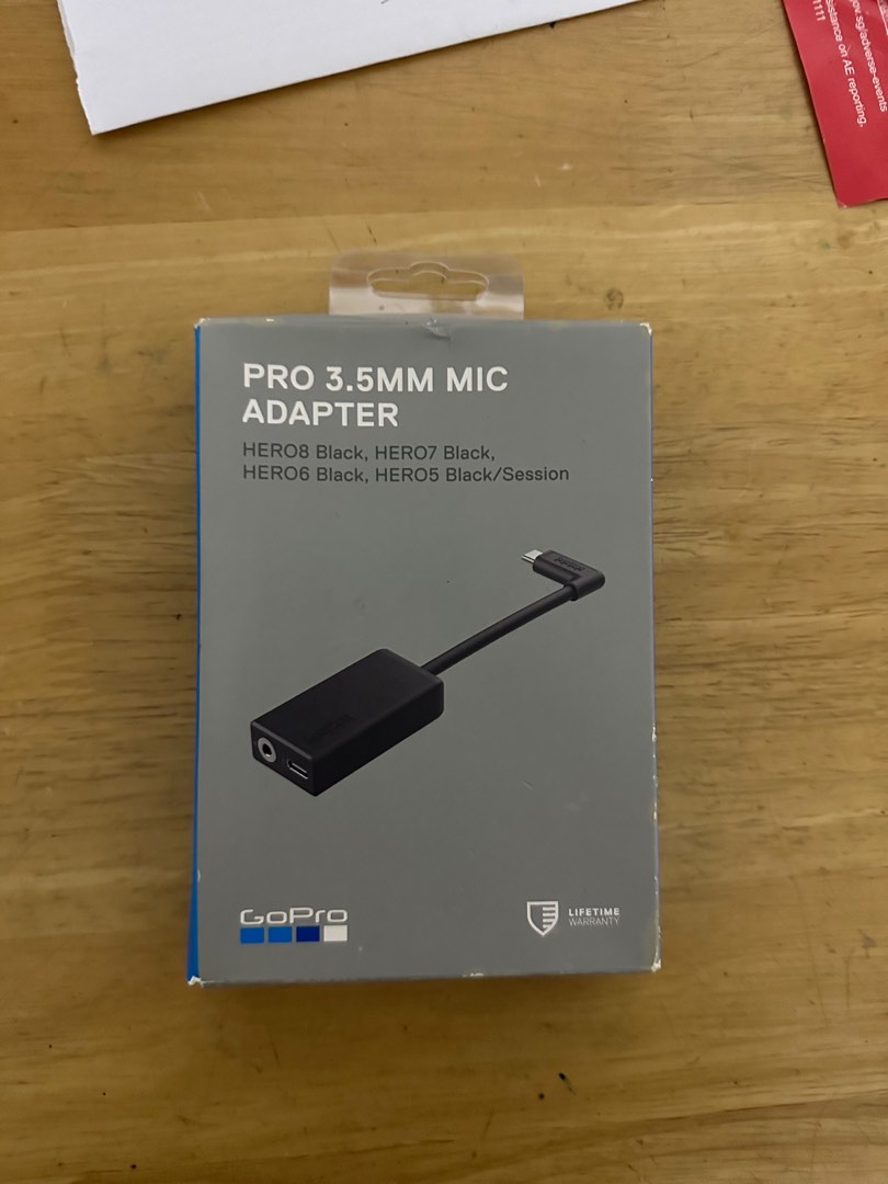 GoPro audio adapter 3.5mm, Photography, Video Cameras on Carousell