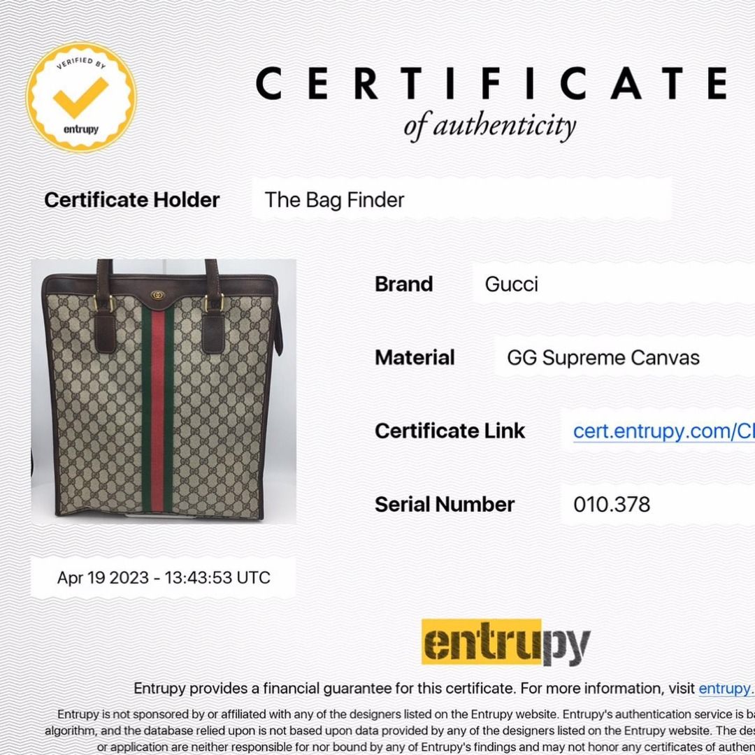 Gucci Document Coated Canvas Vintage on Carousell