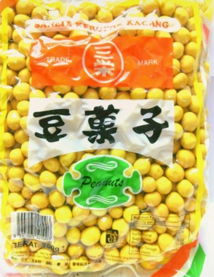 Halal Kacang Botak Kuning 700g, Food & Drinks, Homemade Bakes on Carousell
