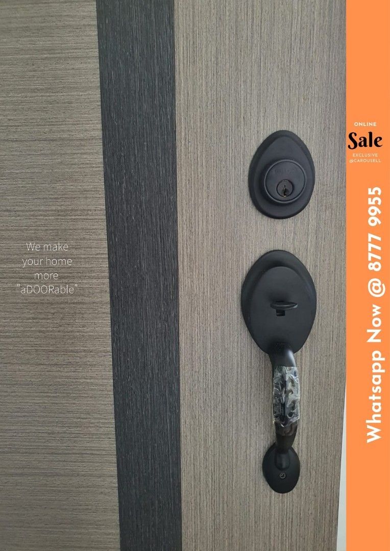 Hdb/resale/bto/condo lock replacement, door closer from $68!, Furniture ...