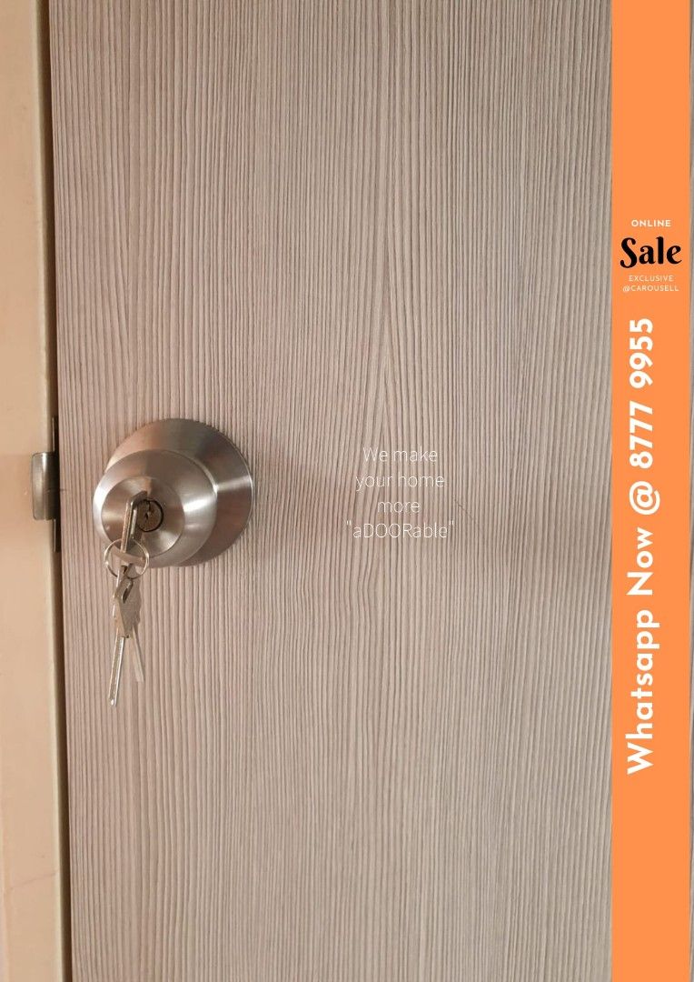 Hdb/resale/bto/condo lock replacement, door closer from $68!, Furniture ...
