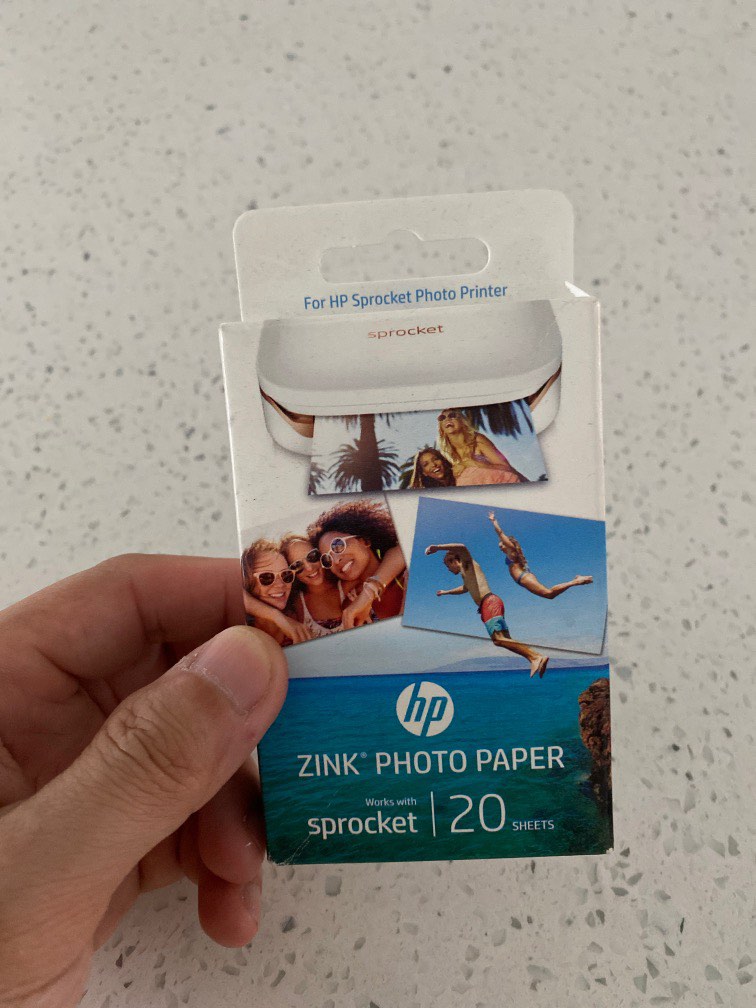 HP zink photo paper 1 box + free 1 pack, Hobbies & Toys, Stationery ...