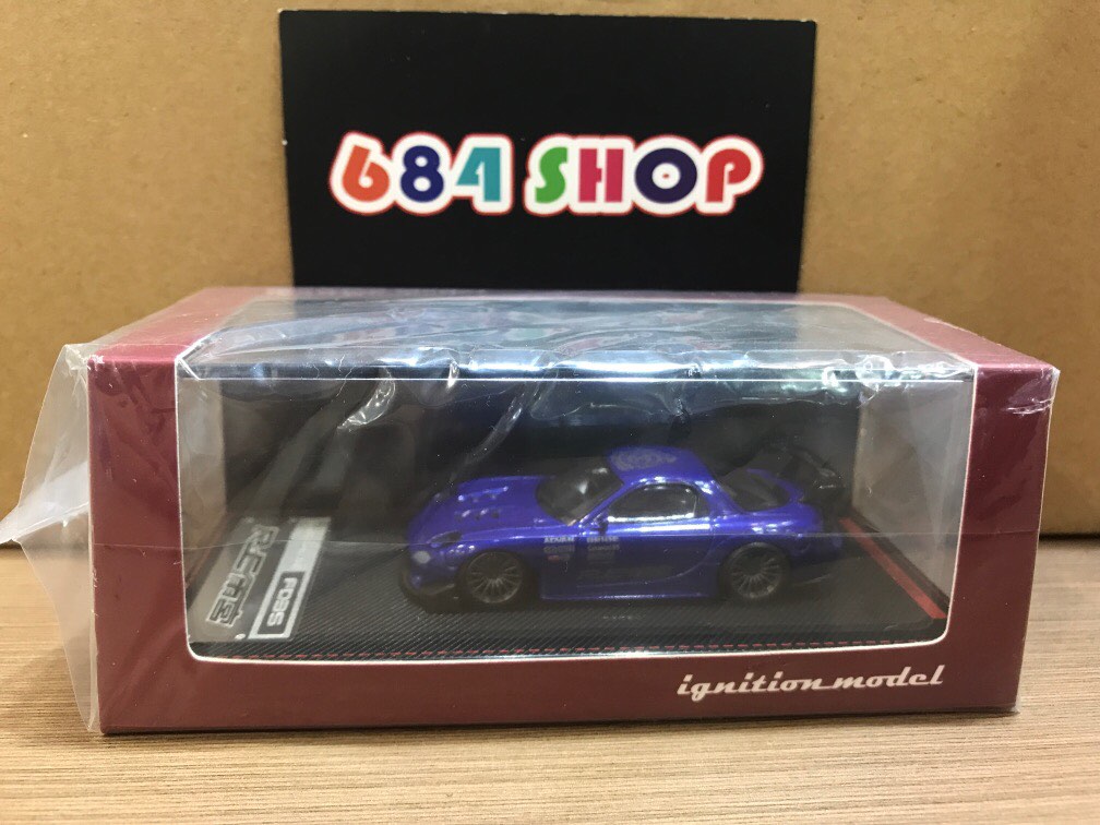 Ignition model IG 1:64 Mazda RX-7 (FD3S) RE Amemiya Blue Metallic, 興趣及 ...