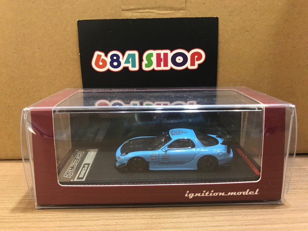 Ignition model IG 1:64 Mazda RX-7 (FD3S) RE Amemiya Light Blue, 興趣及遊戲, 玩具 & 遊戲類 - Carousell