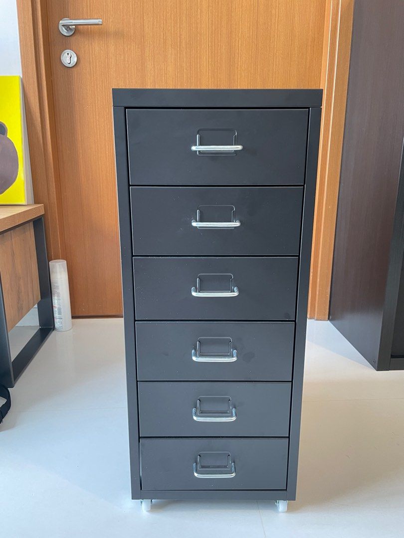 IKEA HELMER drawer unit - Black, Furniture & Home Living, Furniture ...