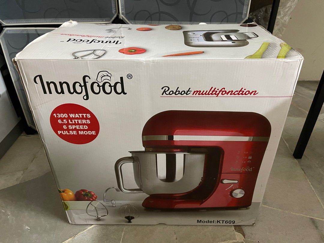Innofood KT609 Stand Mixer 6.5 Liters (RED), TV & Home Appliances, Kitchen Appliances, Hand ...
