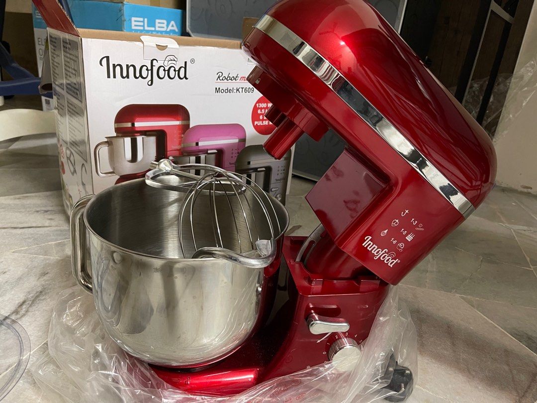 Innofood KT609 Stand Mixer 6.5 Liters (RED), TV & Home Appliances, Kitchen Appliances, Hand ...