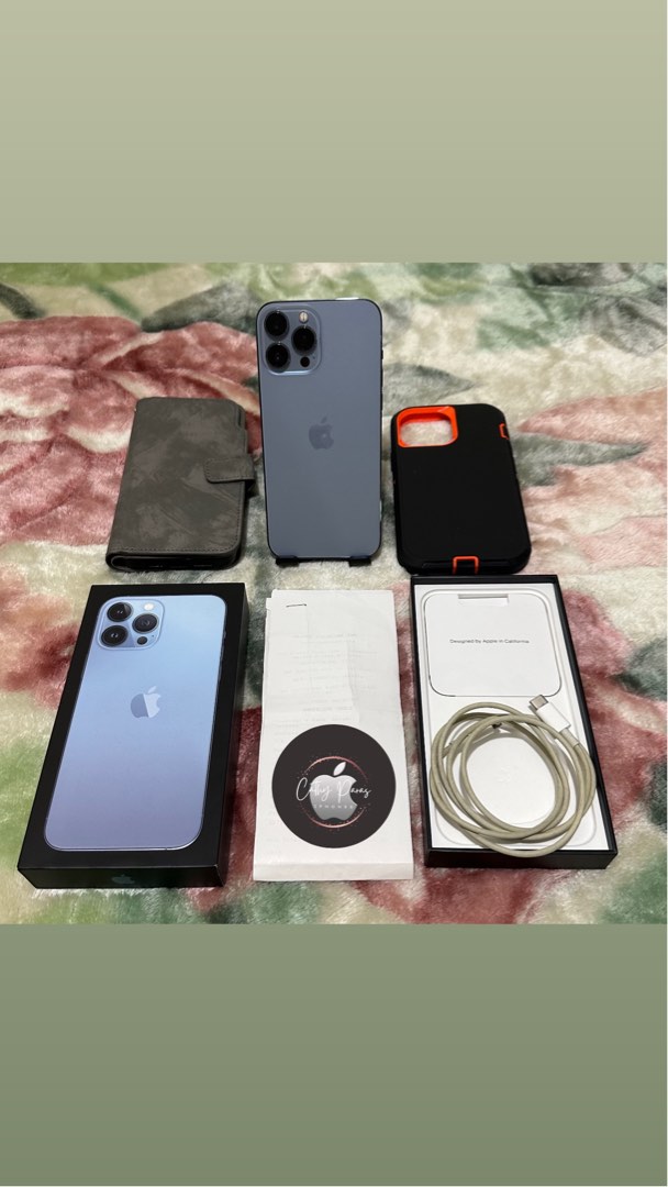 IPhone 13 ProMax (256GB/Sierra Blue/Globelocked) Open for swap to lower ...