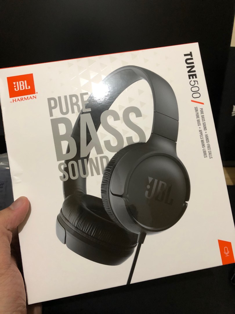 JBL Tune 500 Pure Bass Sound, Audio, Headphones & Headsets on Carousell