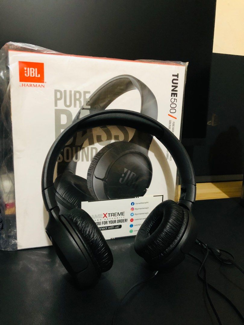 JBL Tune 500 Pure Bass Sound, Audio, Headphones & Headsets on Carousell
