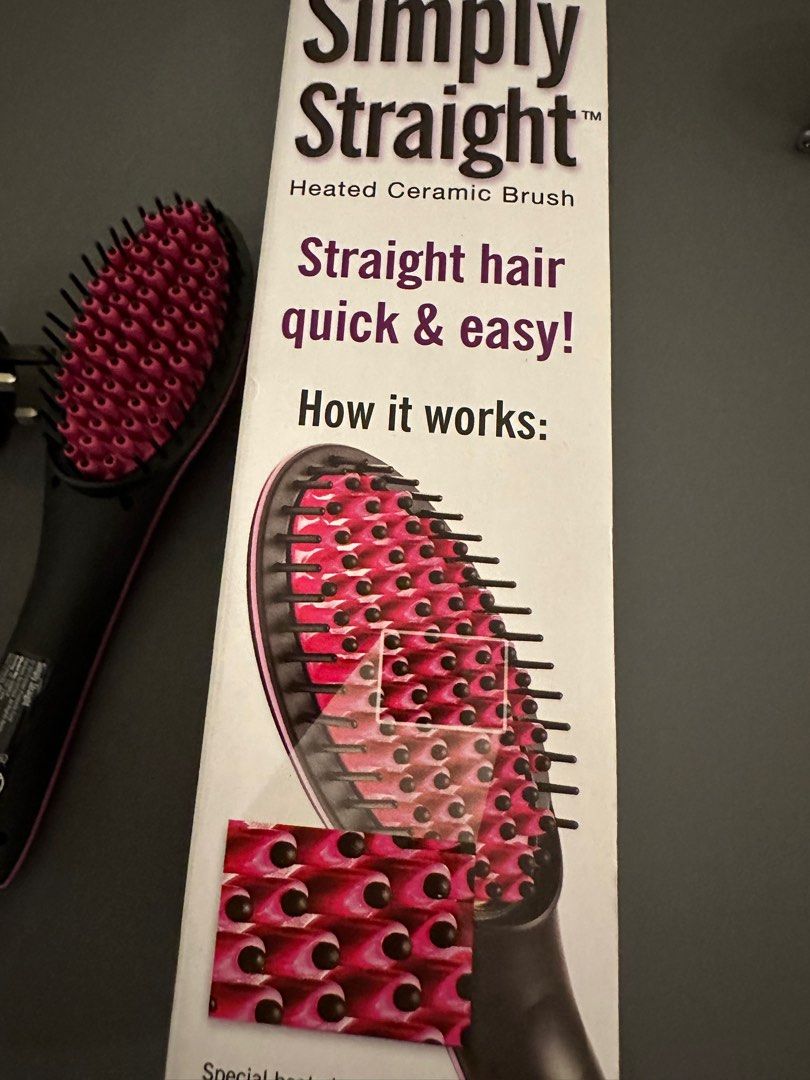 JML Straightener Brush, Beauty & Personal Care, Hair on Carousell