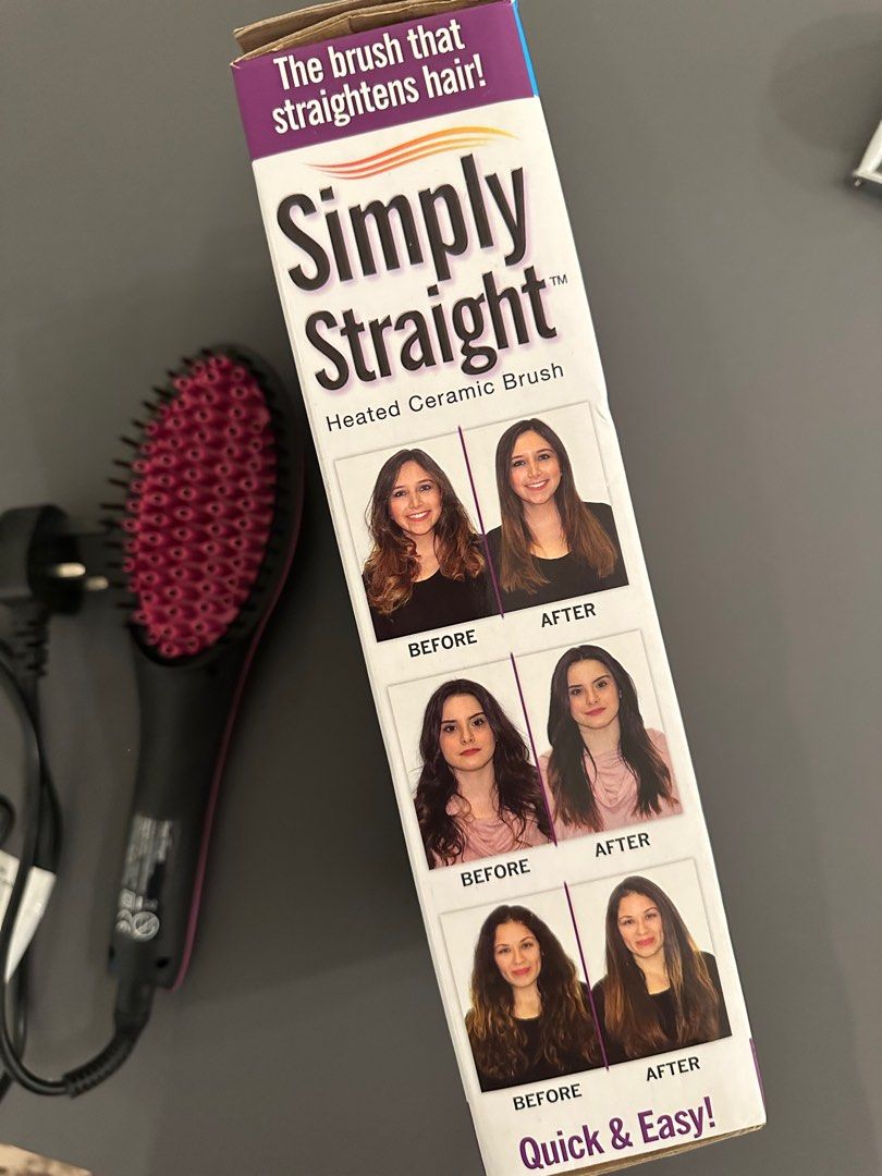 JML Straightener Brush, Beauty & Personal Care, Hair on Carousell