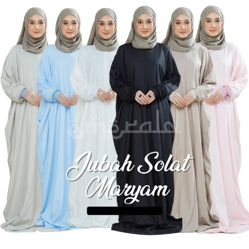 Jubah Solat Maryam, Women's Fashion, Muslimah Fashion, Prayer Sets on ...