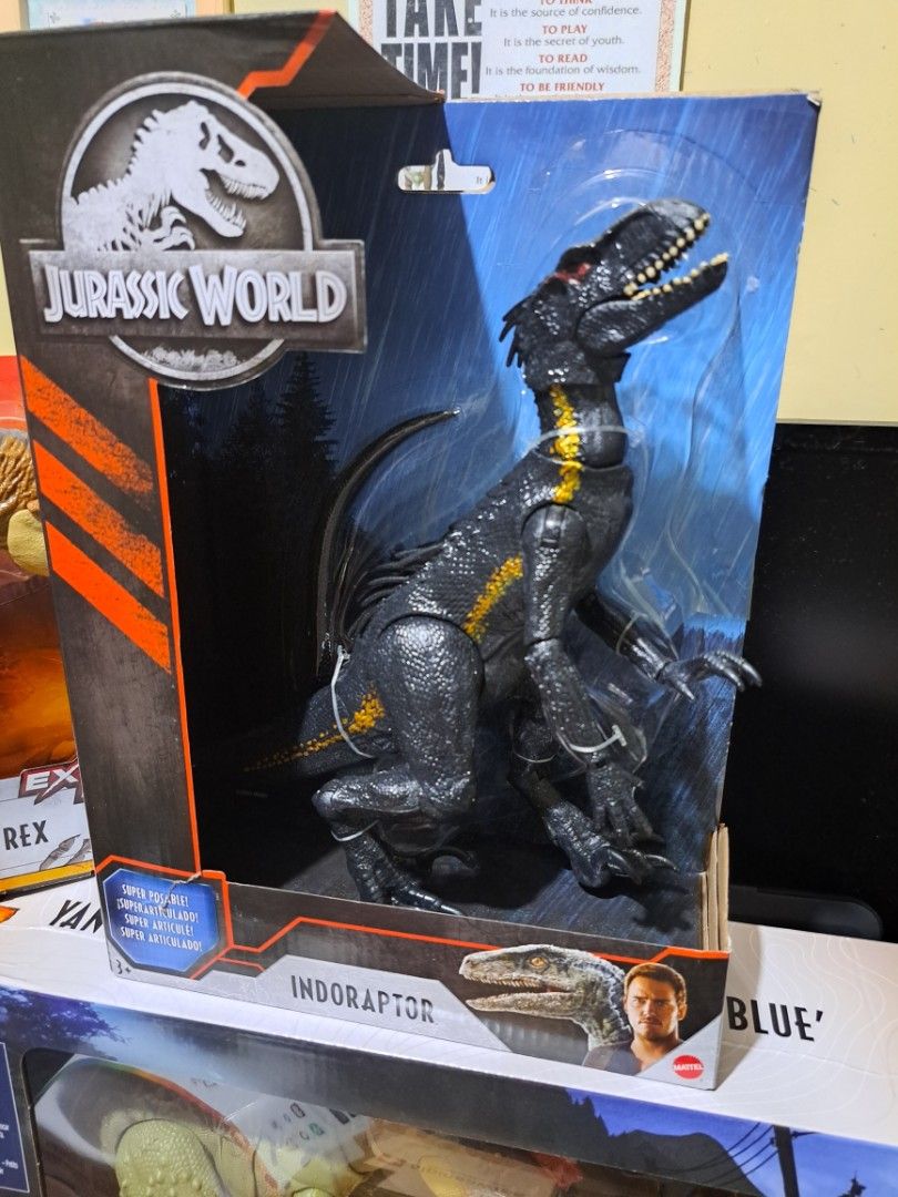 Jurassic World Super Posable Indoraptor Dinosaur, Hobbies & Toys, Toys ...
