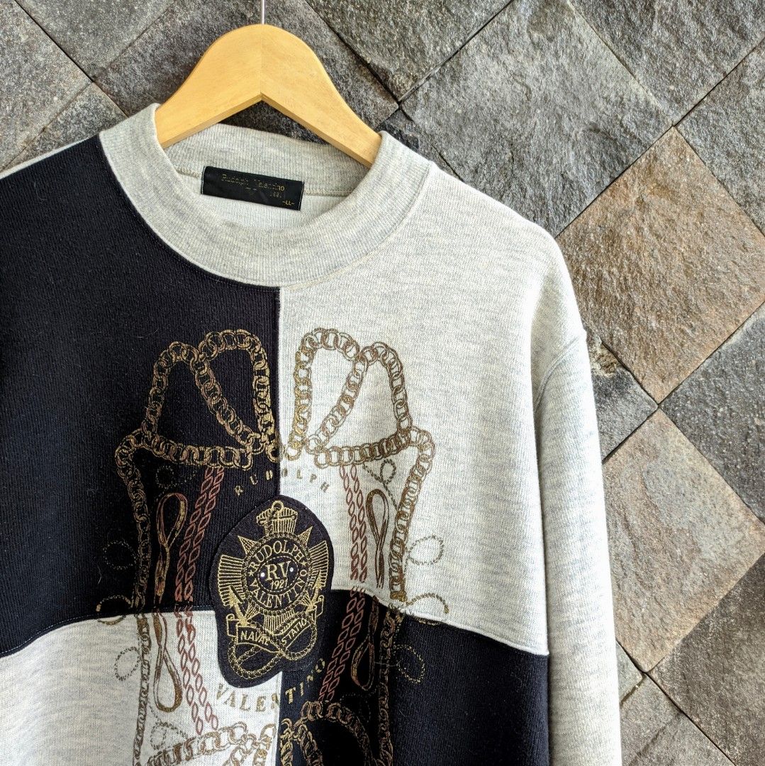Kaos RUDOLPH VALENTINO Vintage/ Crewneck Vintage/ Not Band Nike Stussy ...