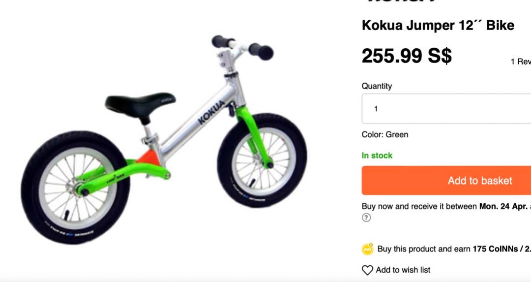 Kokua Balance bike, Sports Equipment, Bicycles & Parts, Bicycles on Carousell